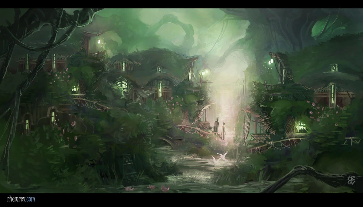 Image - Swamp Village Digital Artwork.jpg | Overlord Wiki | FANDOM ...