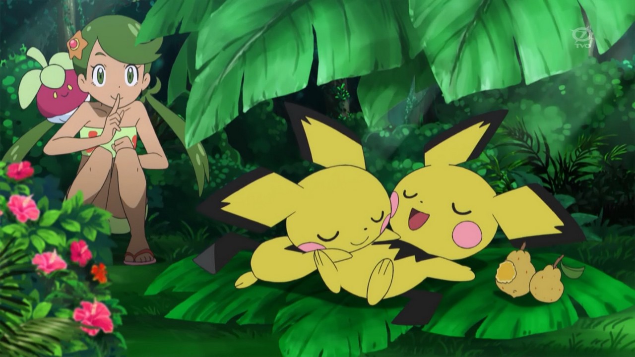 Image Mallow Bounsweet And Two Pichu Heroes Wiki Fandom Powered By Wikia