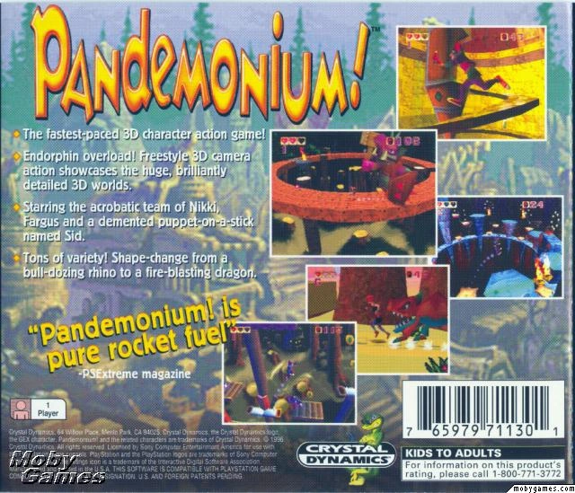 Image - Pandemonium box cover ps1 back.png | Pandemonium Wiki | FANDOM ...