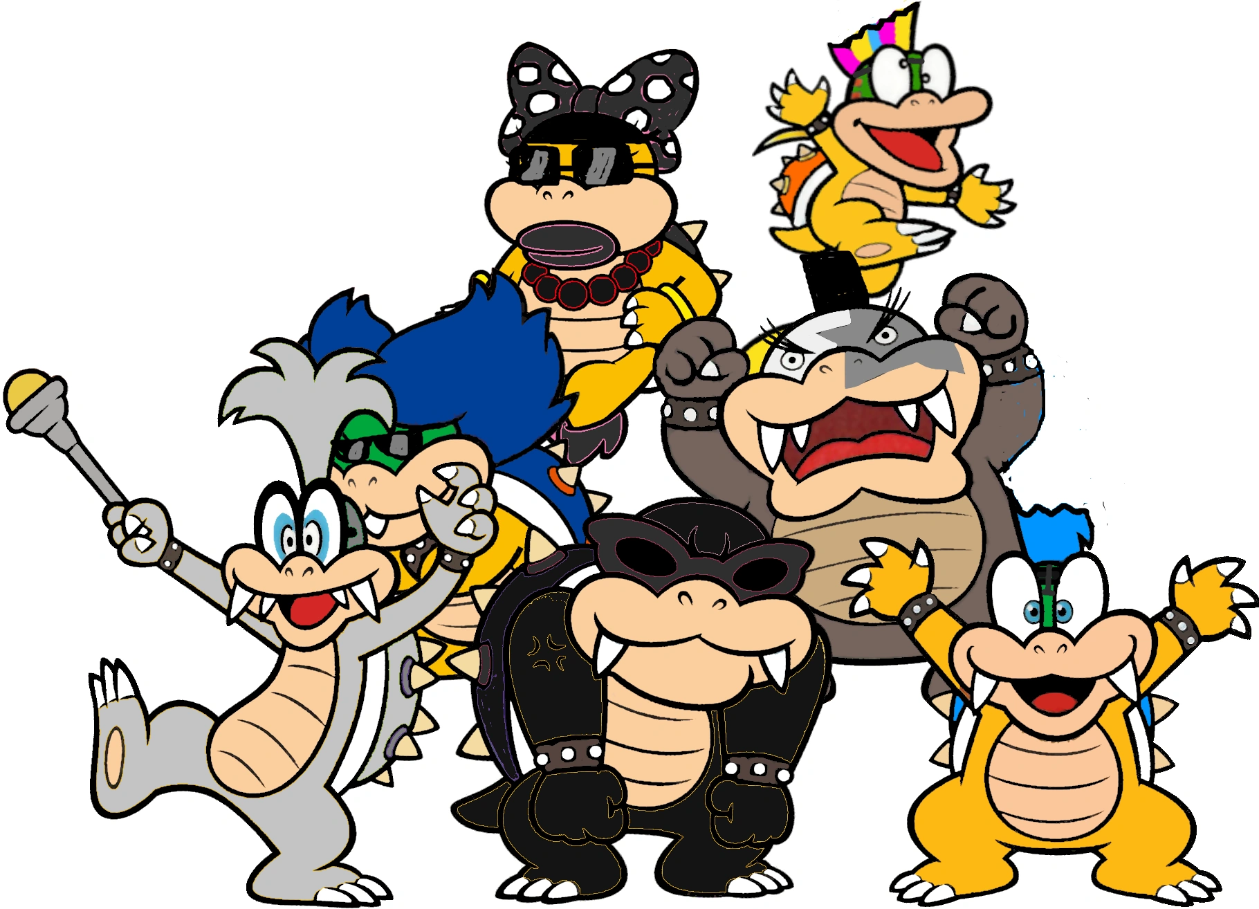 Koopalings (2nd Dimension) | Paper Shin a.k.a Keroro Gunsou Wiki | Fandom