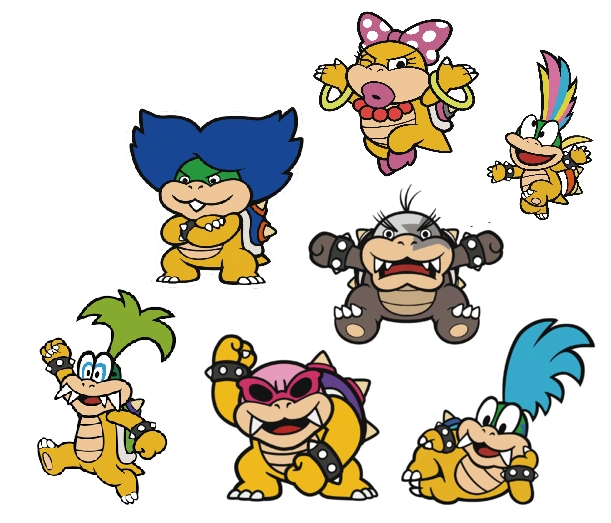 Paper Koopalings | Paper Shin a.k.a Keroro Gunsou Wiki | Fandom