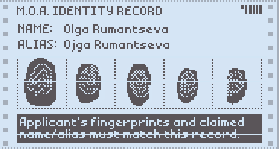 Fingerprint | Papers Please Wiki | Fandom
