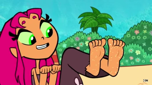 Image - Starfire's feet, soles and toes.png | The Parody Wiki | FANDOM powered by Wikia
