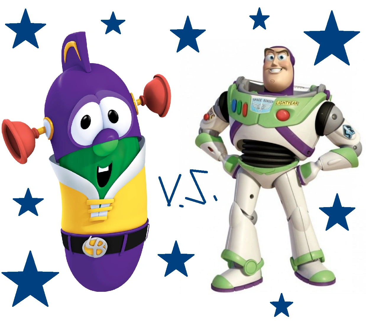 Larry-Boy vs. Buzz Lightyear | The Parody Wiki | Fandom