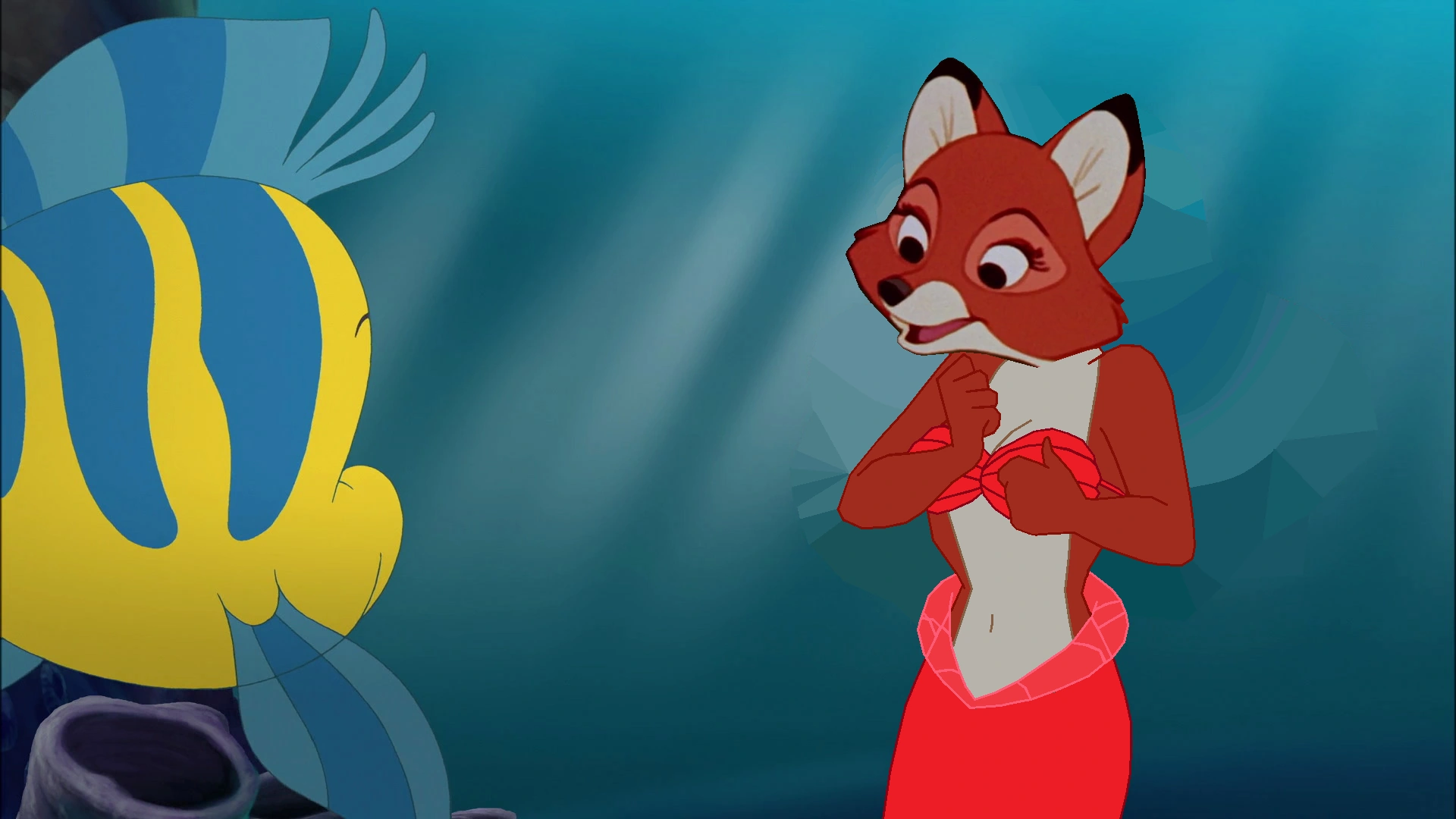 Image - Vixey meets Flounder.png | The Parody Wiki | FANDOM powered by ...