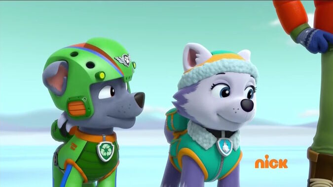 Rocky X Everest Paw Patrol Relationships Wiki Fandom Powered By Wikia