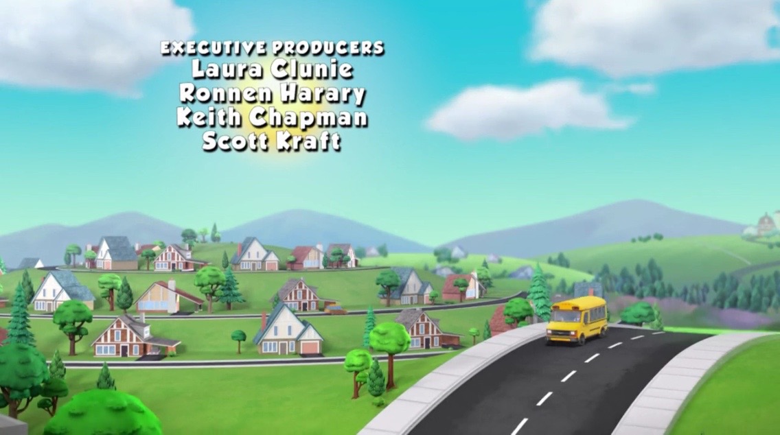 Image Paw Patrol Pups Save A School Bus Scene 1 Paw Patrol Wiki