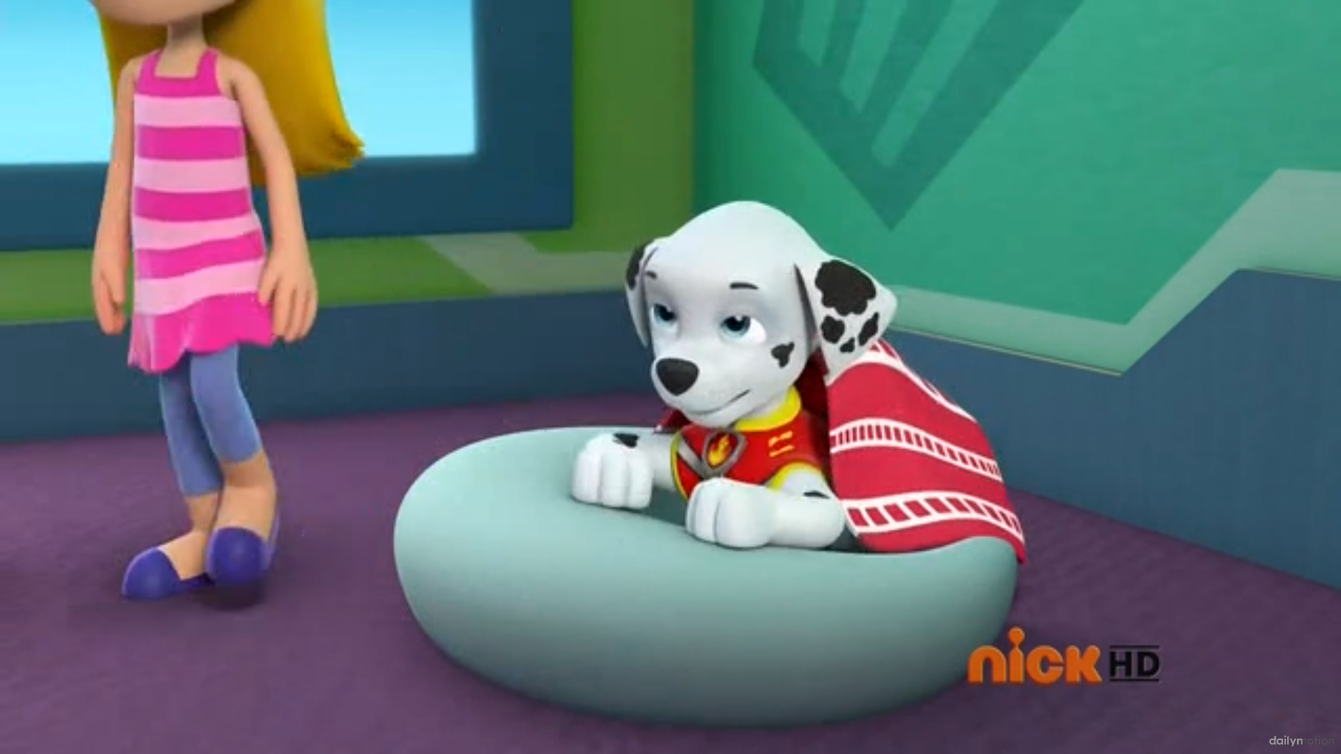 Paw Patrol Marshall Crying Skye In Wonderland Giant Skye Crying By