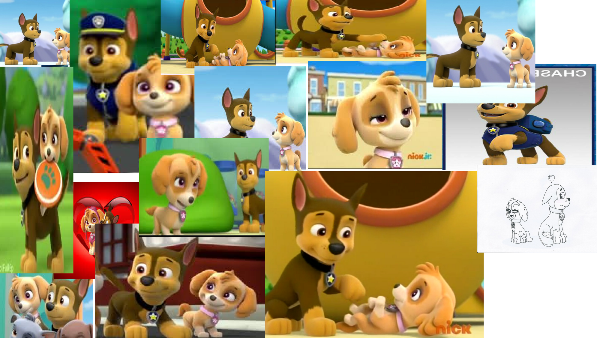 Image Chase X Skyepng Paw Patrol Wiki Fandom Powered By Wikia