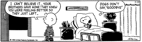 February 1994 comic strips | Peanuts Wiki | Fandom