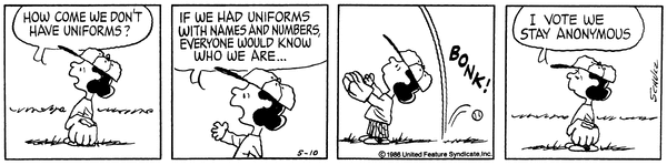 May 1986 comic strips | Peanuts Wiki | Fandom