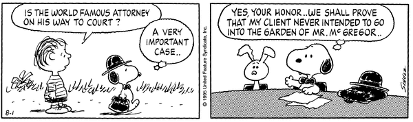August 1995 comic strips | Peanuts Wiki | Fandom