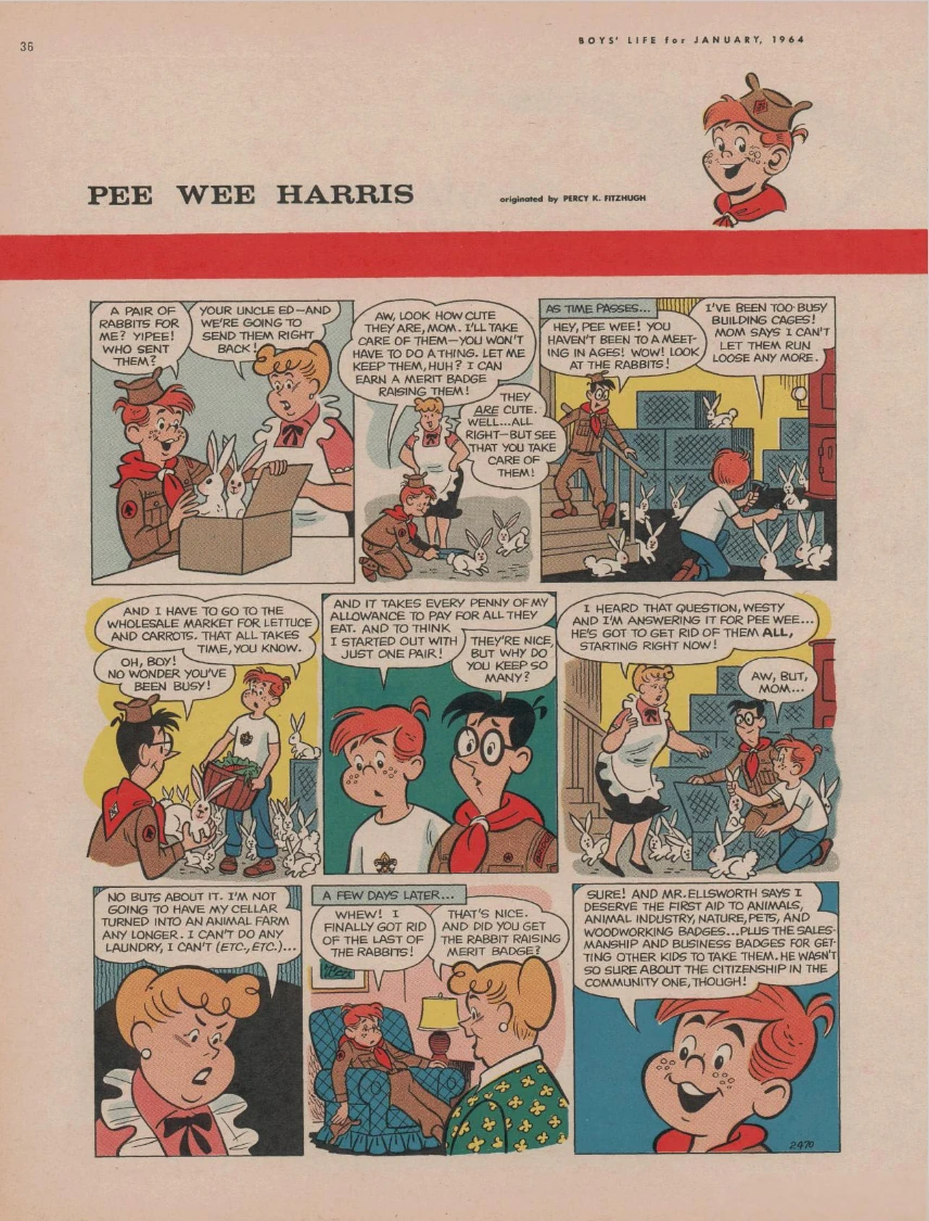 1964 Pee Wee Harris strips | Pee-Wee Harris Wikia | Fandom