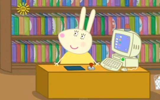 Image - Miss Rabbit working as a librarian.png | Peppa Pig Fanon Wiki ...