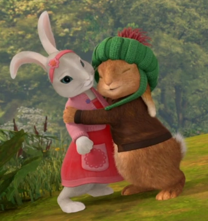 Image - Benjamin hugging Lily II.PNG | Peter Rabbit (TV series) Wiki ...