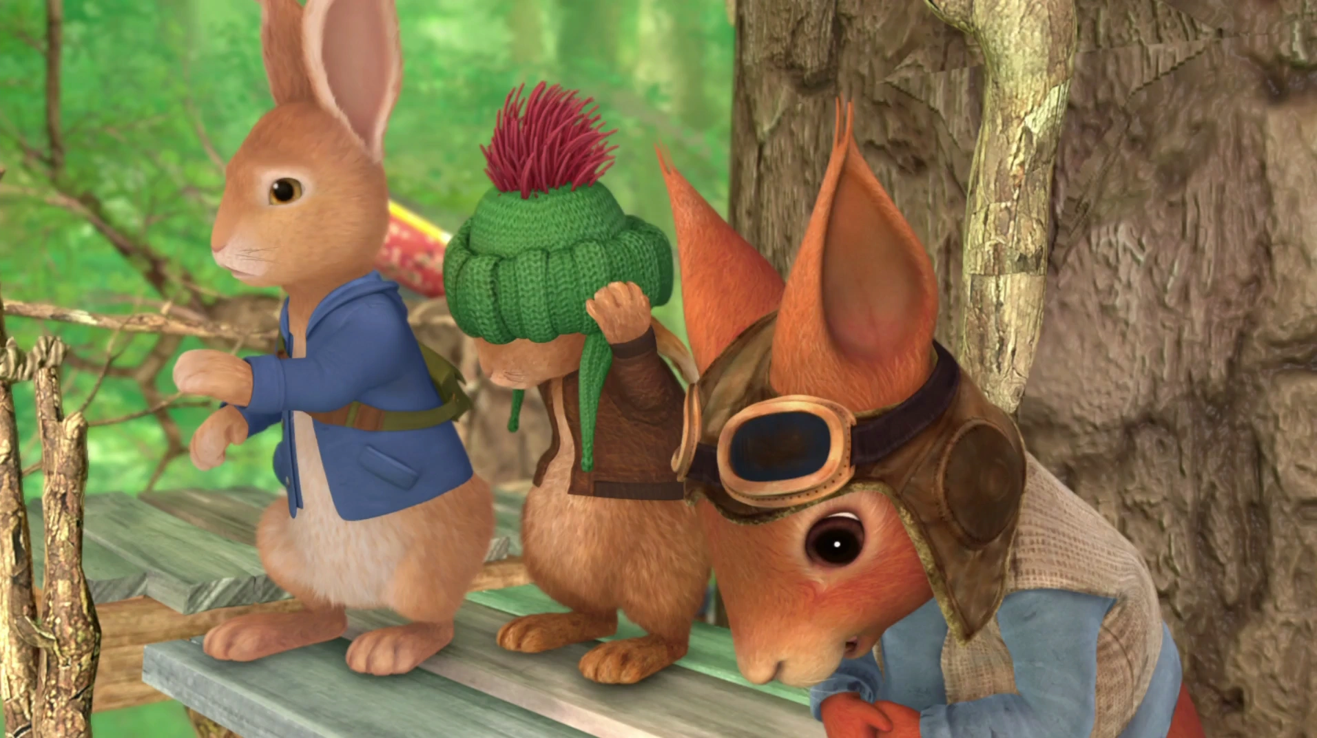 Image - Nutkin-and-the-rabbits | Peter Rabbit (TV series) Wiki | FANDOM ...