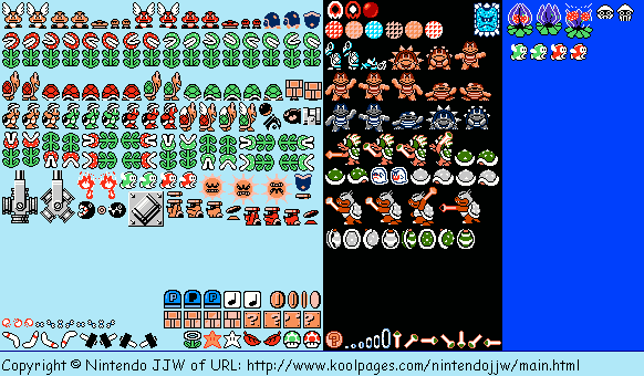 Image - Smb3 spritesheet 2.gif | Petit Computer Wiki | FANDOM powered ...