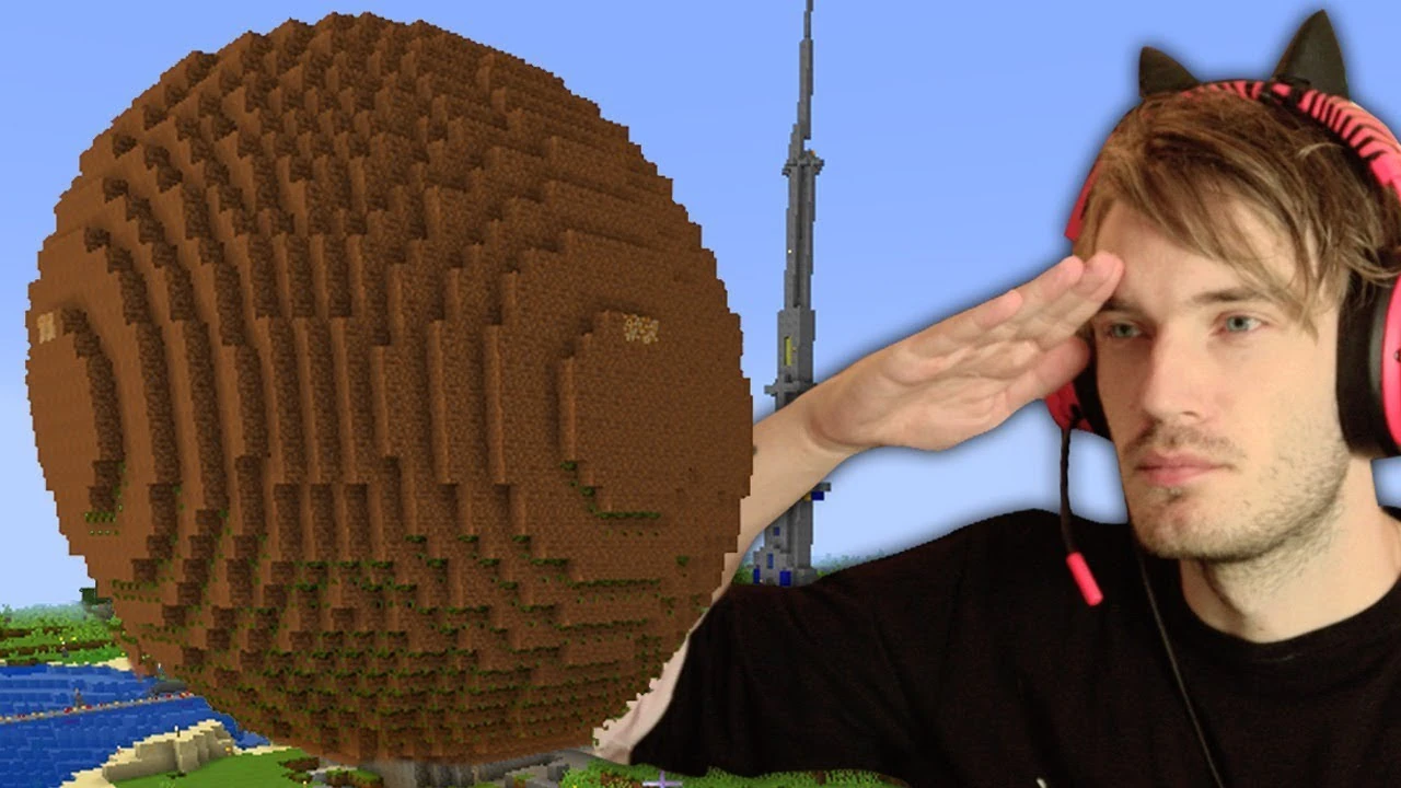 I built a GIANT MEATBALL in Minecraft (emotional) | PewDiePie Minecraft ...