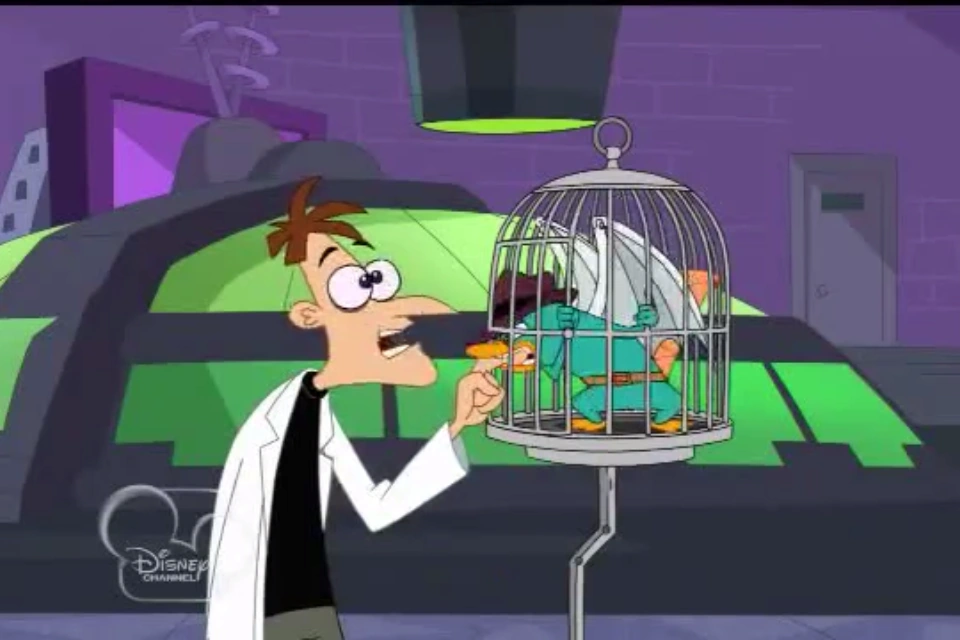 Image - Perry bites doof.png | Phineas and Ferb Wiki | FANDOM powered ...