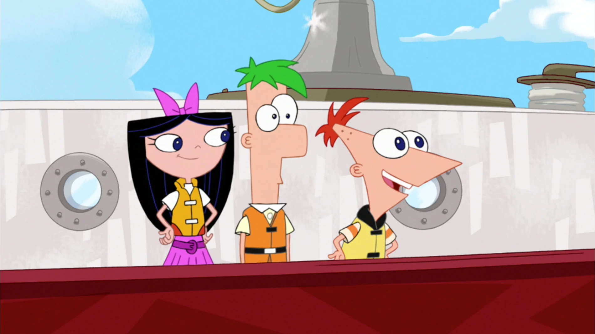 Image - Phineas, Ferb and Isabella get ready for their voyage.jpg ...