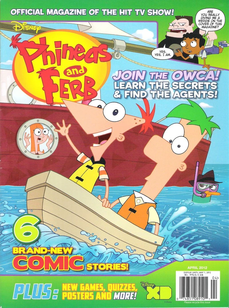 Phineas and Ferb (magazine)/April 2012 | Phineas and Ferb Wiki | Fandom