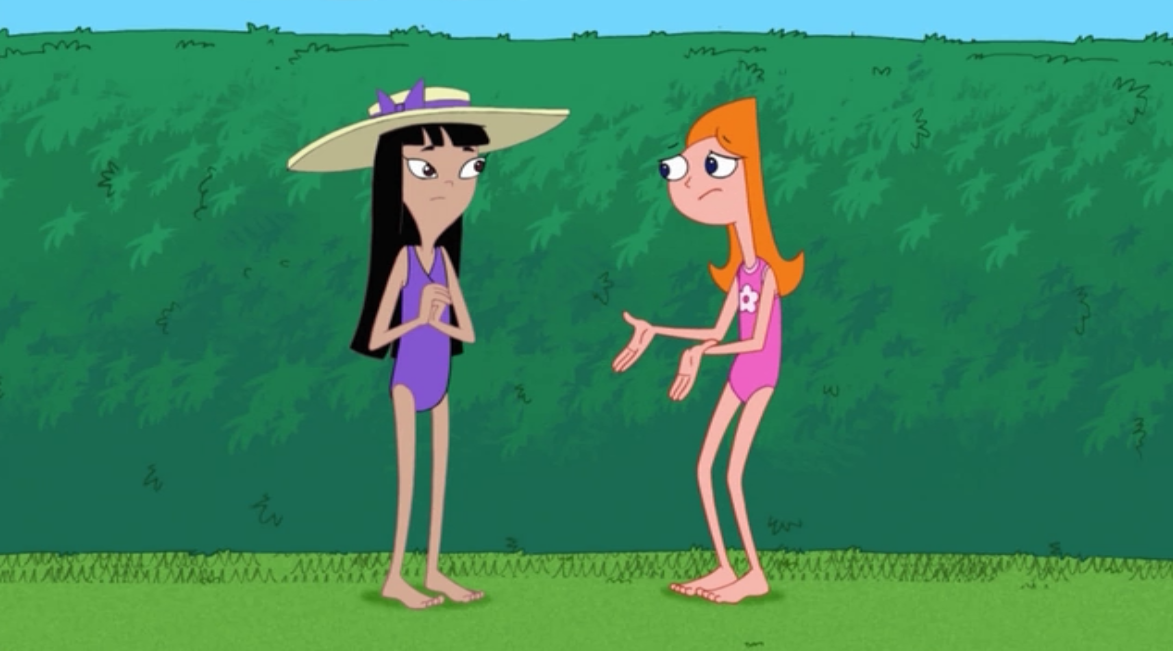Image - Candace and stacy behind the bushes.png | Phineas and Ferb Wiki ...