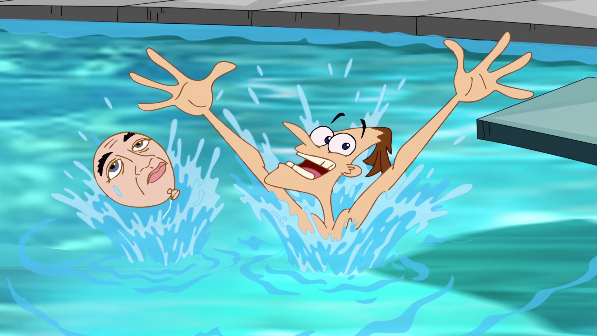 Image 327 Swimming Phineas And Ferb Wiki Fandom Powered By Wikia