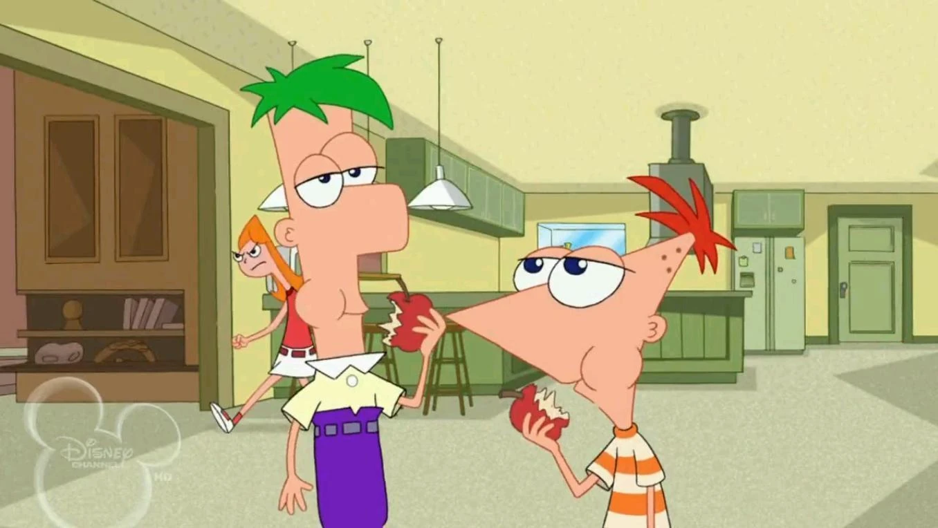 Image - Phineas and Ferb eating apples.jpg | Phineas and Ferb Wiki ...