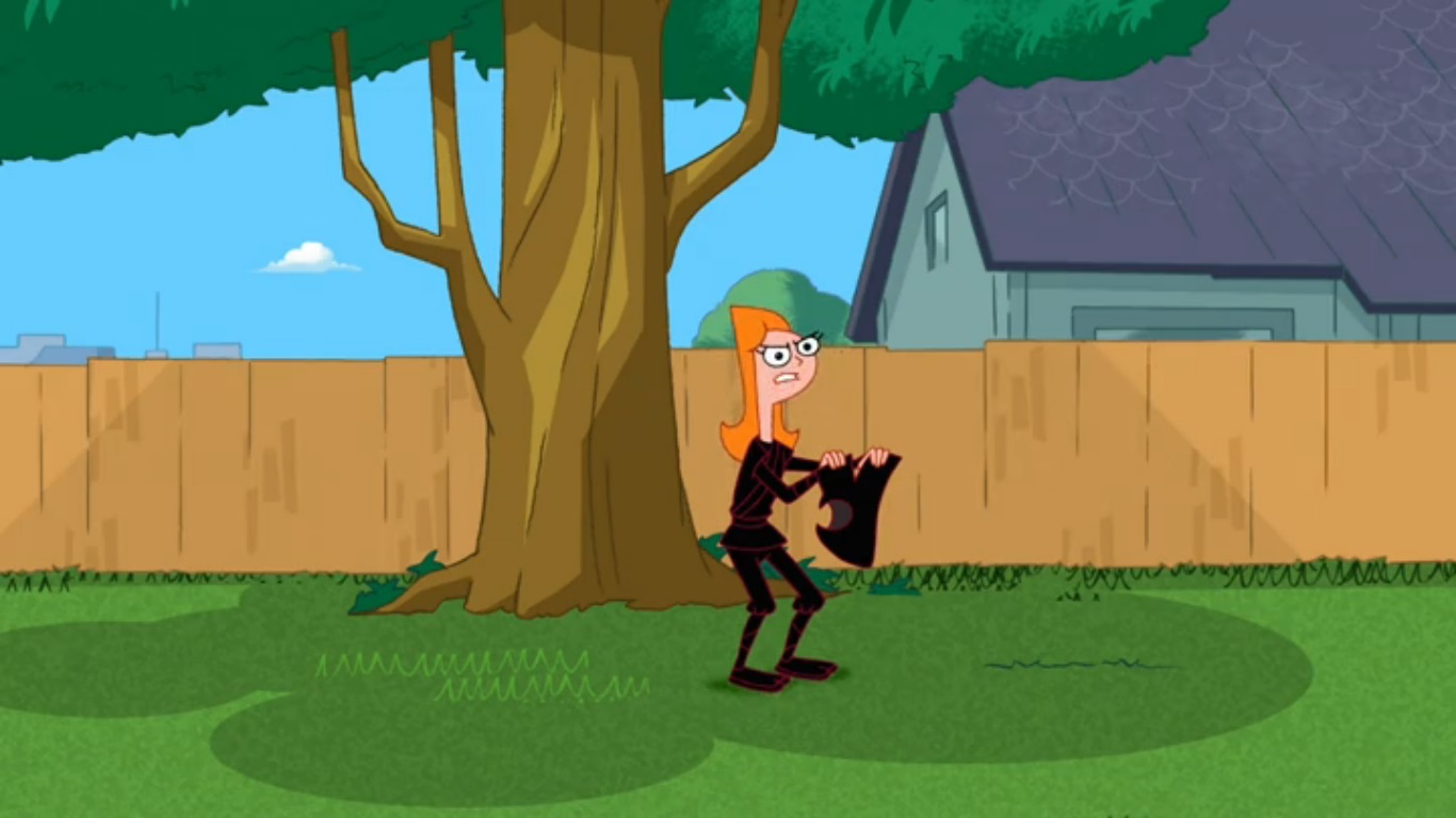 Image Candace Putting On Her Ninja Suit Phineas And Ferb Wiki Fandom Powered By Wikia