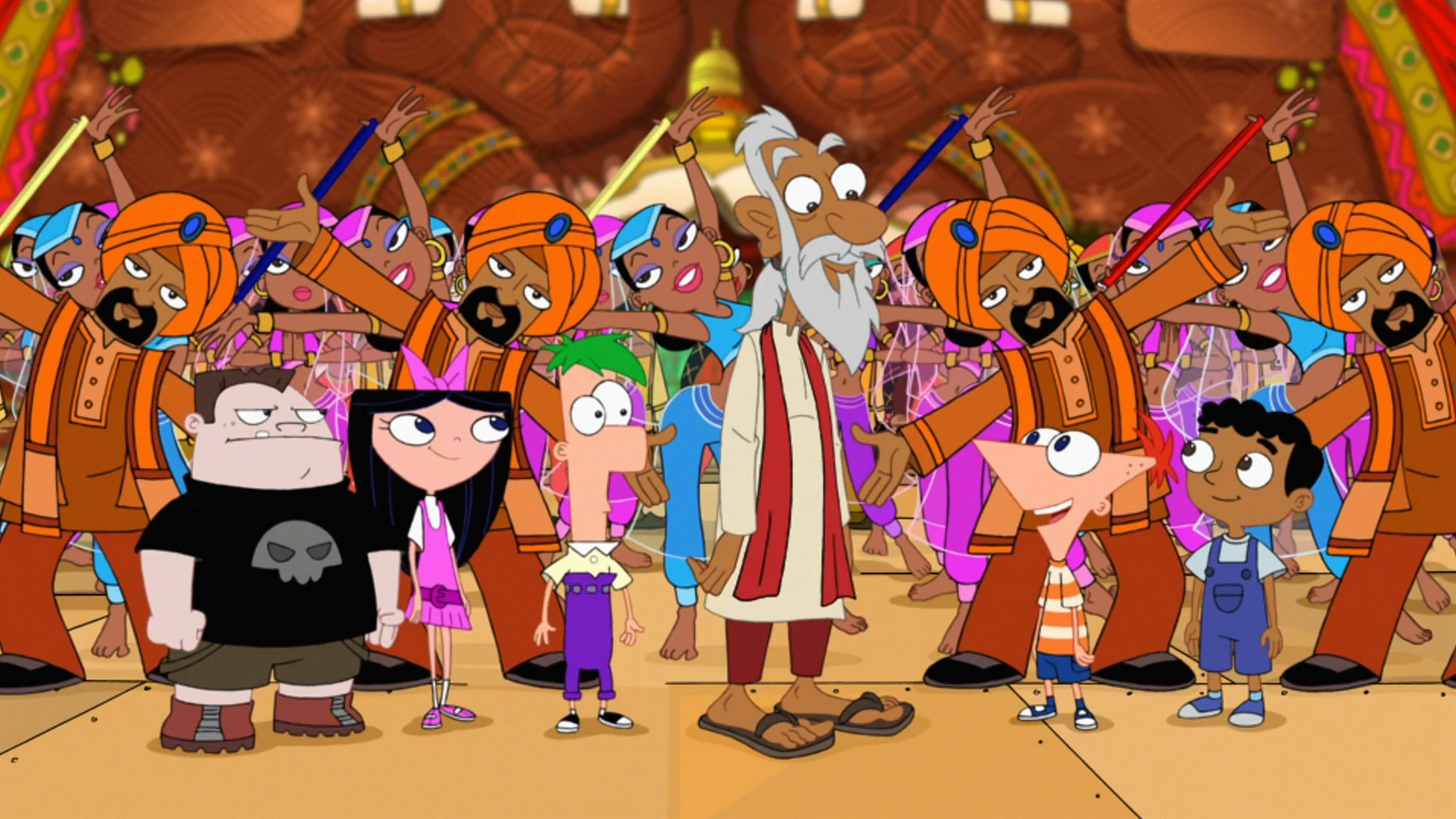 Image - Team Phineas with Uncle Sabu.jpg | Phineas and Ferb Wiki ...