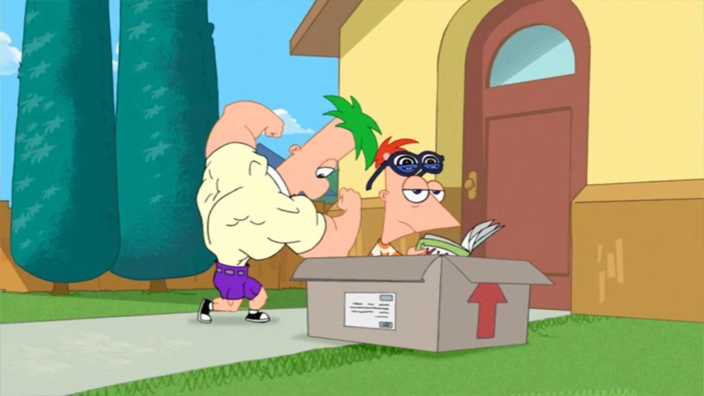 Image - Ferb flexes muscles.jpg | Phineas and Ferb Wiki | FANDOM ...