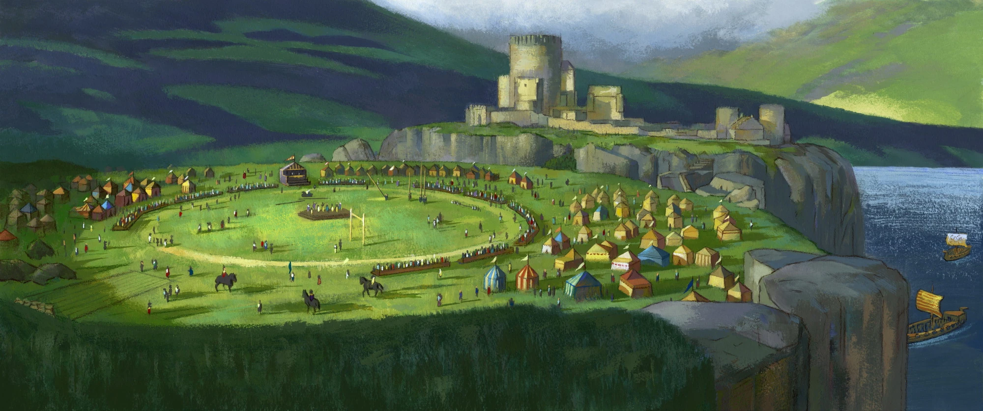 Image - BRAVE-Concept-Art-Castle-and-Kingdom.jpg | Pixar Wiki | FANDOM ...