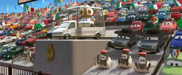 Image - Popemobile and pope.JPG | Pixar Wiki | FANDOM powered by Wikia