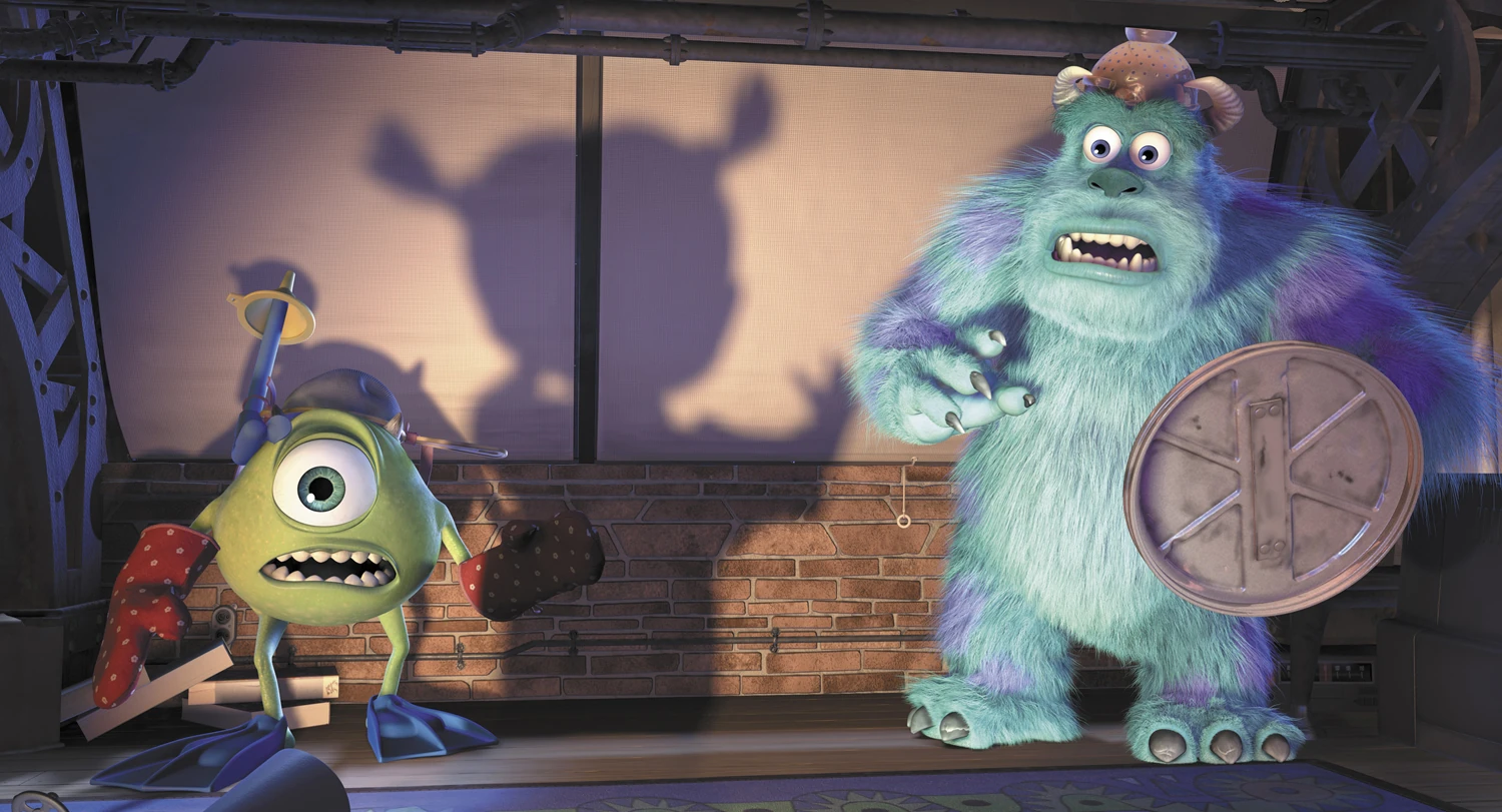 Image - Monsters Inc Mike Sulley Boo shadow.jpg | Pixar Wiki | FANDOM ...