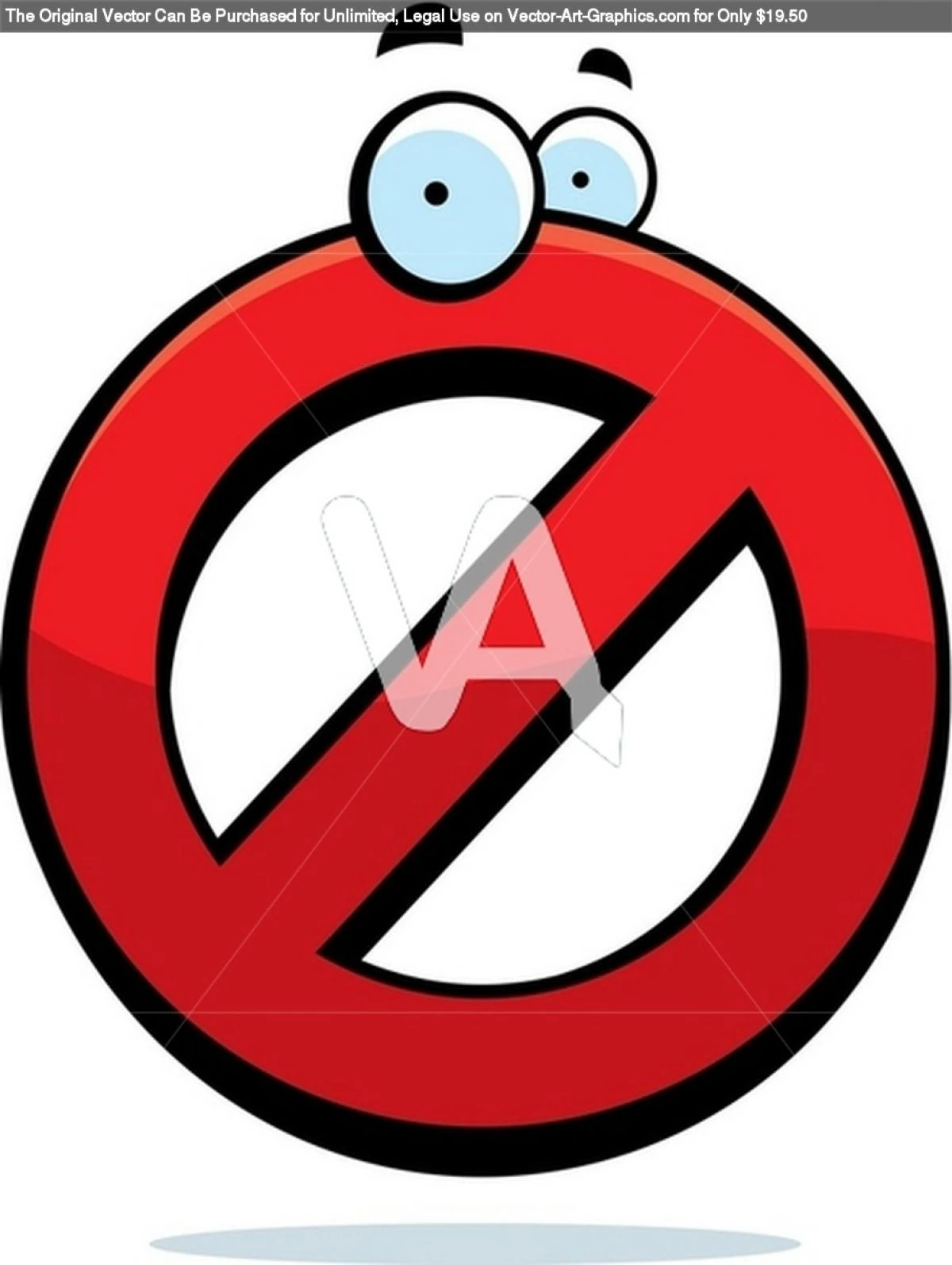 Image - Red cartoon no symbol with eyes.jpg | Pixie's Secret Agency ...