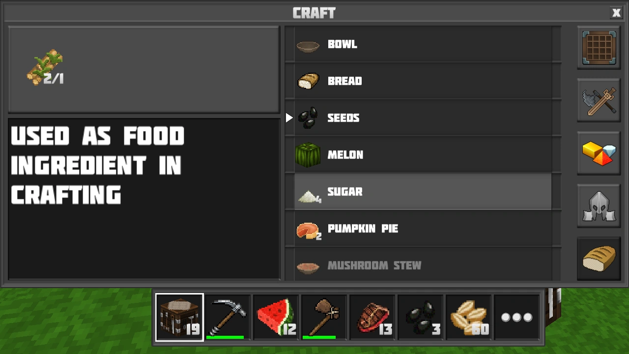 Sugar | Planet of Cubes Wiki | Fandom