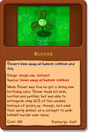 Blover | Plants vs. Zombies Wiki | FANDOM powered by Wikia