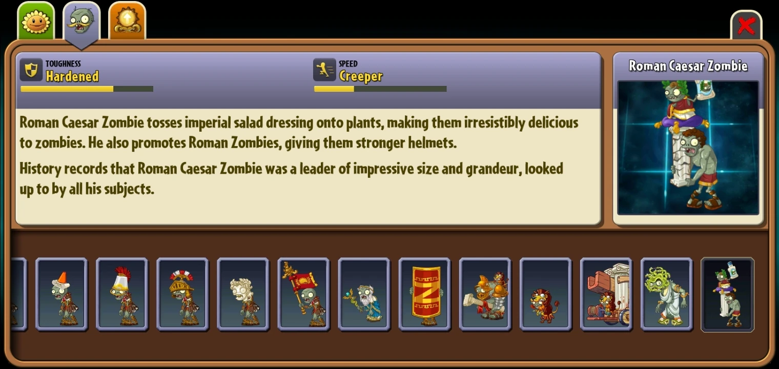 Roman Caesar Zombie/Gallery | Plants vs. Zombies Wiki | Fandom