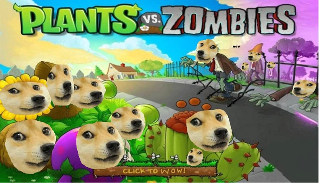Image - PvZ Title Screen Doge!.png | Plants vs. Zombies Wiki | FANDOM ...