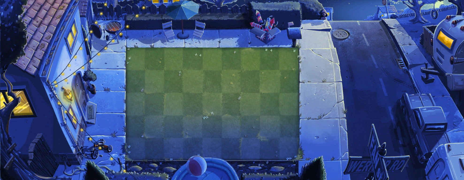 Image - Summer Parties background.png | Plants vs. Zombies Wiki ...