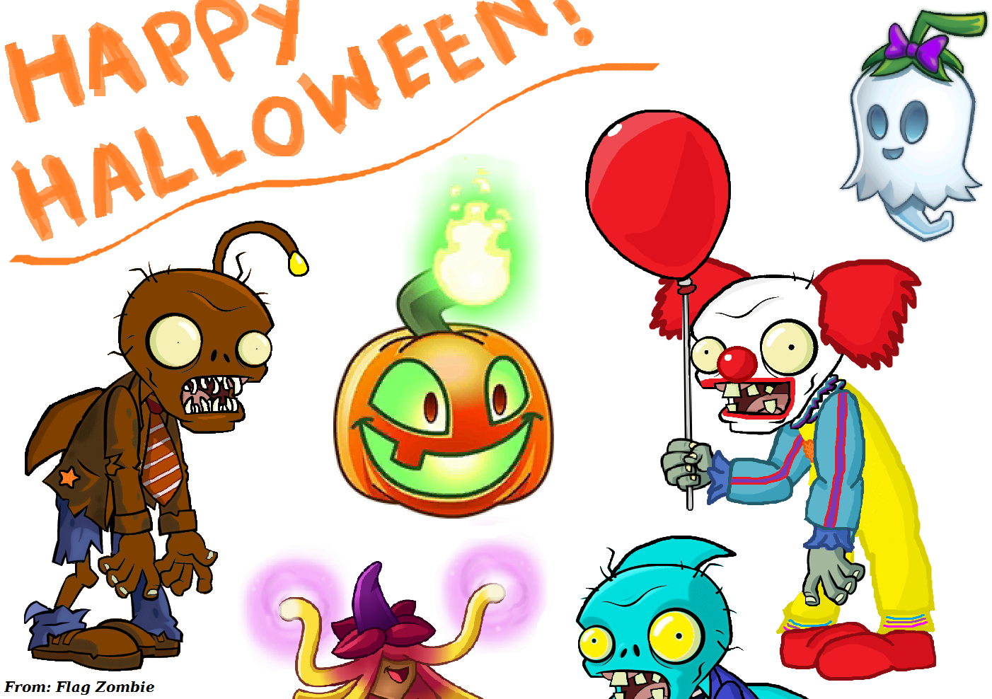 User blog:Flag zombie/Happy Halloween! | Plants vs. Zombies Wiki | Fandom