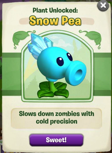 Snow Pea (Plants vs. Zombies Adventures) | Plants vs. Zombies Wiki ...