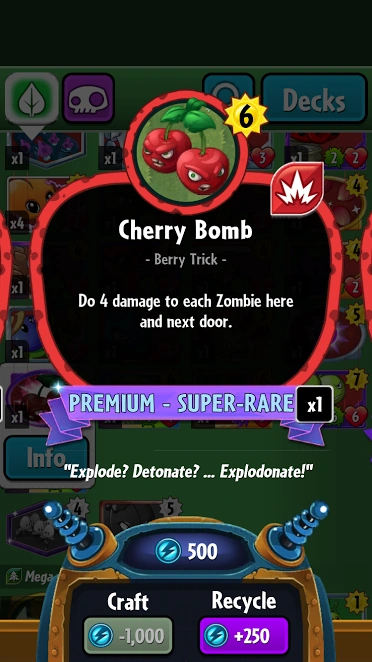 Cherry Bomb (Plants vs. Zombies Heroes) | Plants vs. Zombies Wiki | Fandom