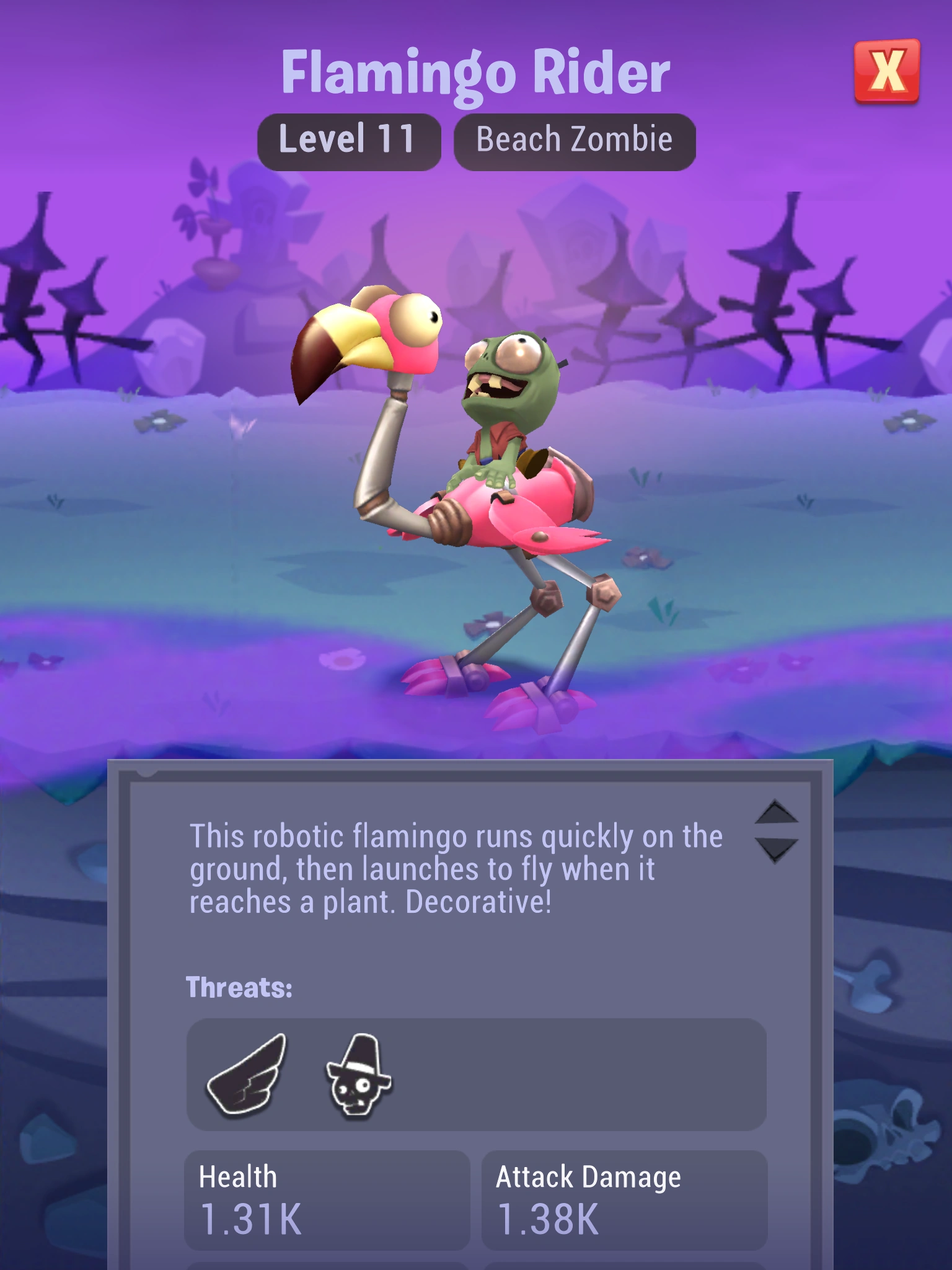 Flamingo Rider | Plants vs. Zombies Wiki | Fandom