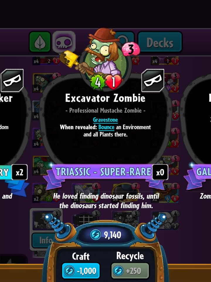 Excavator Zombie (Plants vs. Zombies Heroes) | Plants vs. Zombies Wiki ...