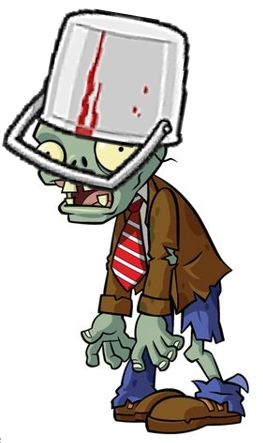 Image - Buckethead Zombie Bucket Tilted.png | Plants vs. Zombies Wiki ...
