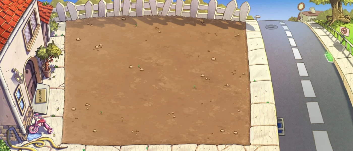 Image - Background1unsodded.jpg | Plants vs. Zombies Wiki | FANDOM ...