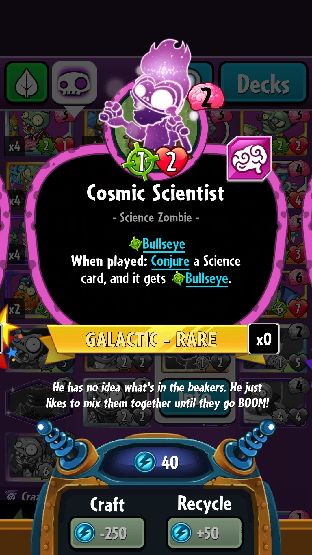 Cosmic Scientist | Plants vs. Zombies Wiki | FANDOM powered by Wikia