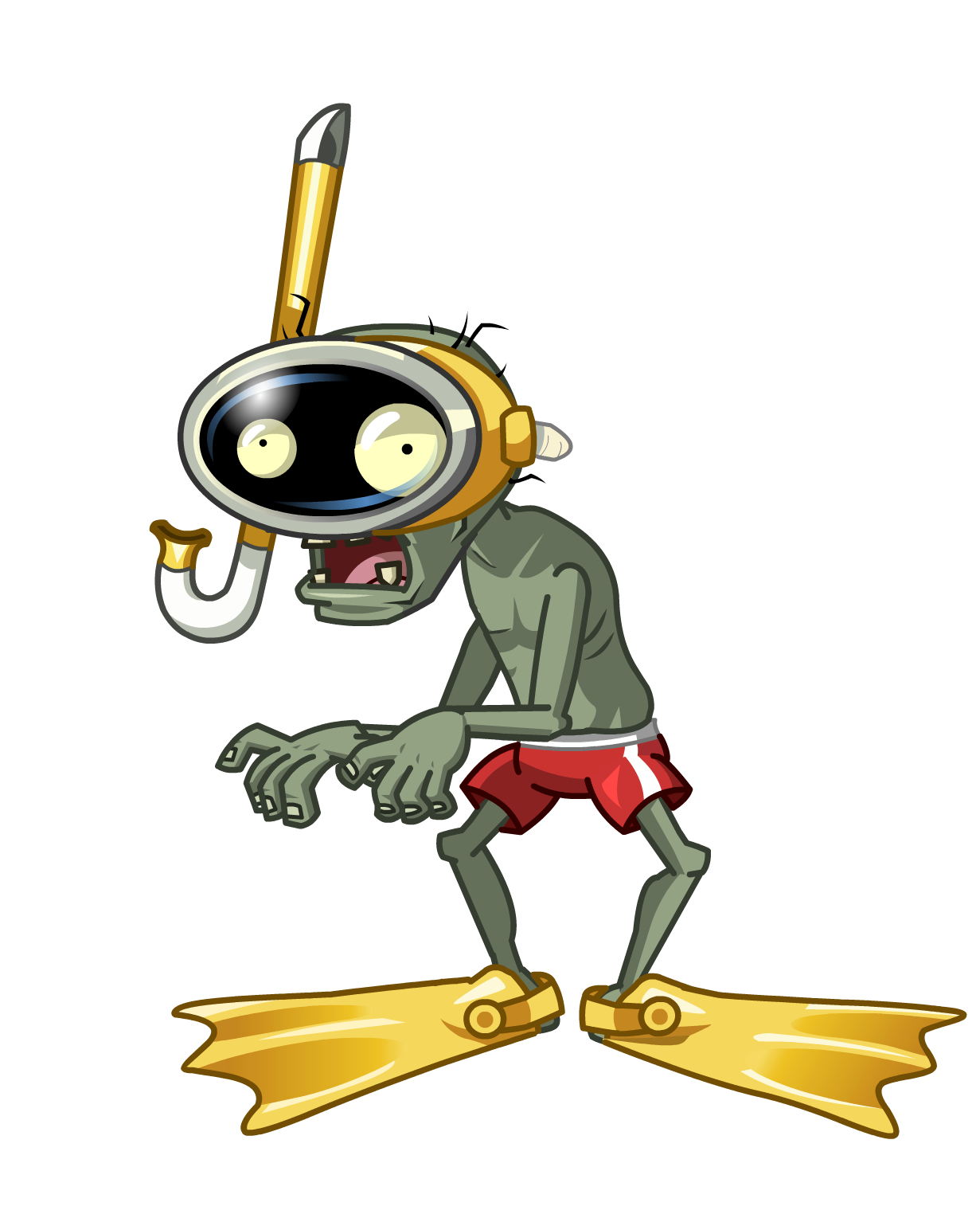 Image - Zombie beach snorkeler.png | Plants vs. Zombies Wiki | FANDOM ...