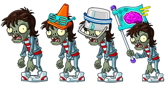 Image - 80's basic zombies.png | Plants vs. Zombies Wiki | FANDOM ...